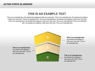 Action Steps 3D Arrows (for PowerPoint and Google Slides) | PPTX