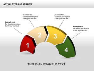 Action Steps 3D Arrows (for PowerPoint and Google Slides) | PPTX