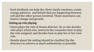Action strategies-Role playing, Behavioural techniques, Decision-making ...