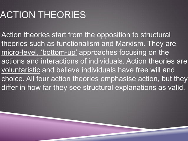 Action Theories | PPTX