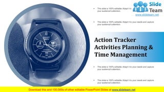 Action Tracker Activities Planning And Time Management Business Task | PPT