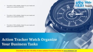 Action Tracker Activities Planning And Time Management Business Task | PPT