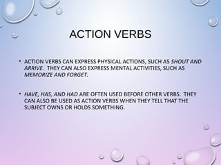 Action transitive intransitive verbs | PPT