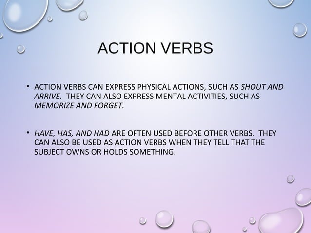 Action transitive intransitive verbs | PPT