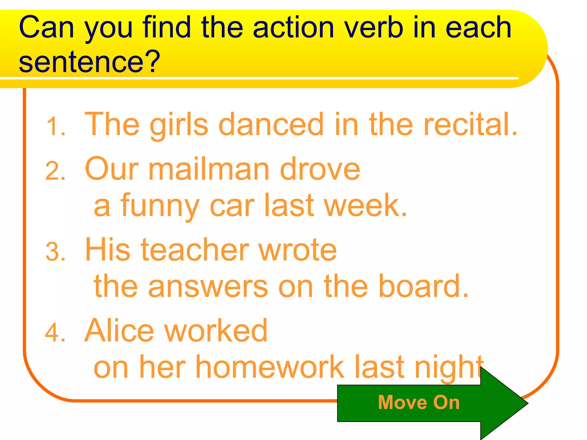 ACTION VERBS | PPT