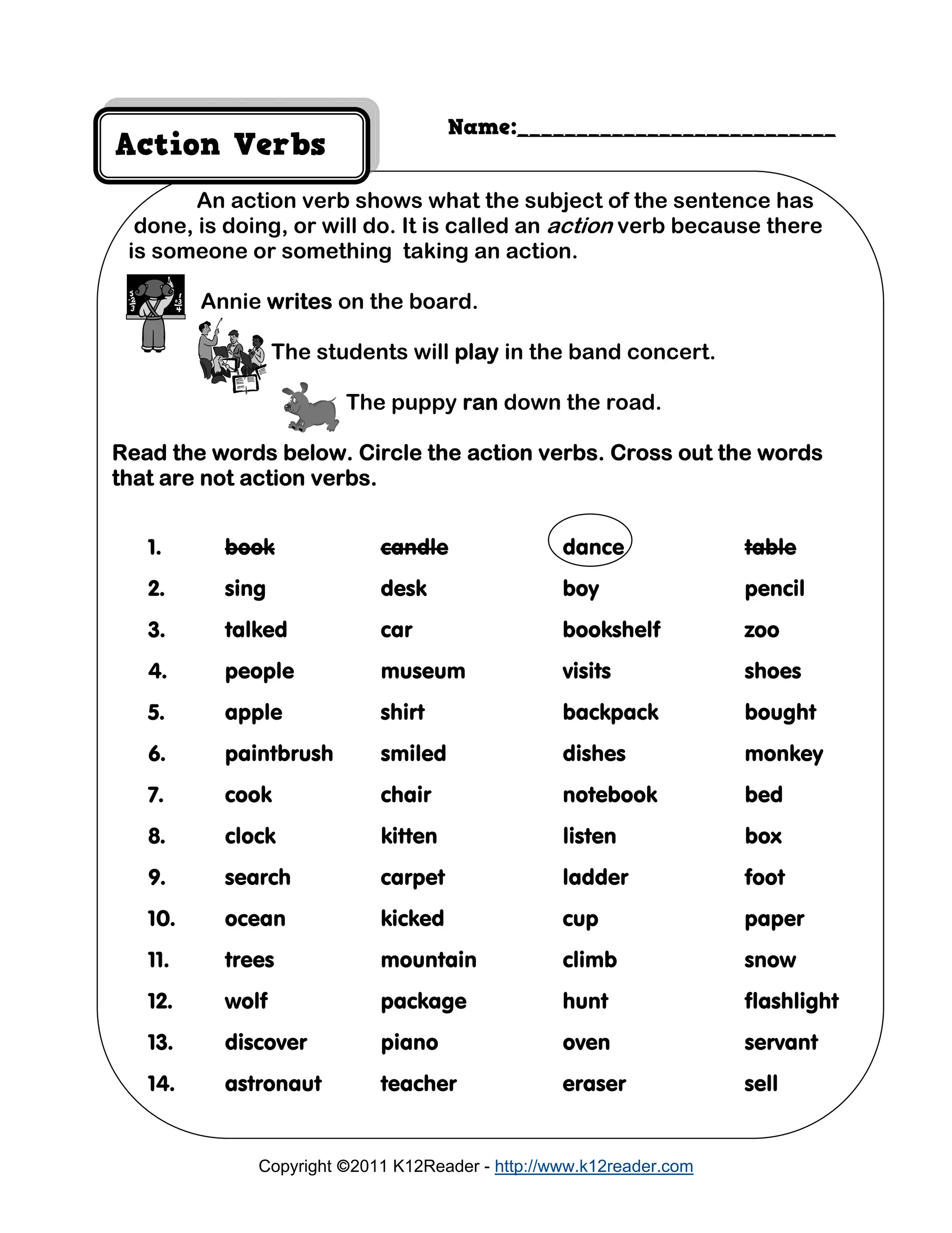 Action verbs | PDF
