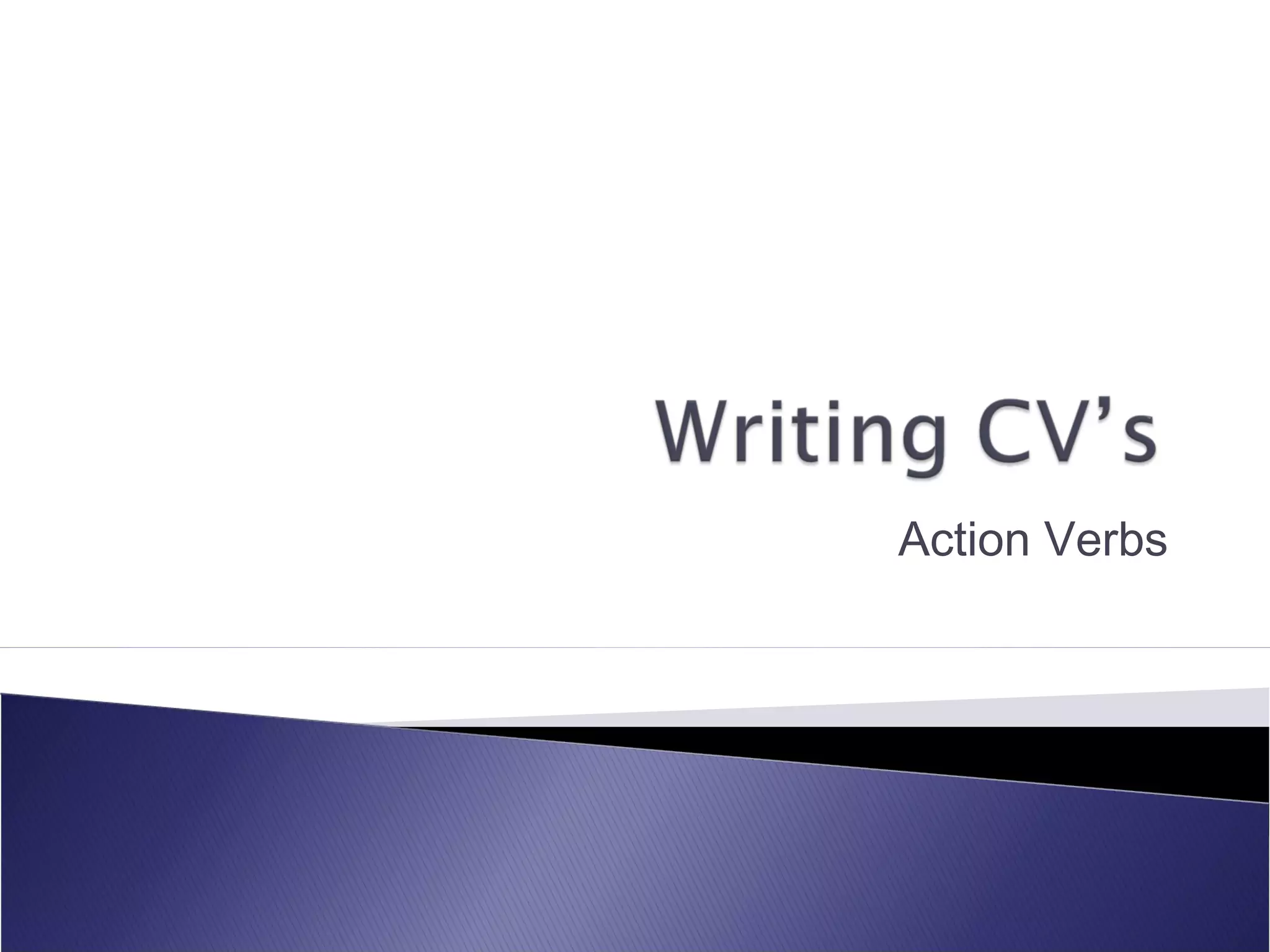 Action verbs | PPT