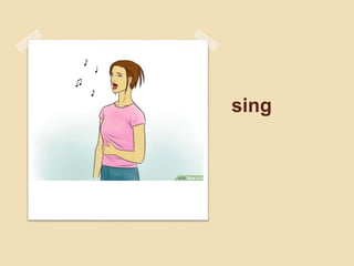 Action verbs - teaching vocabs | PPT