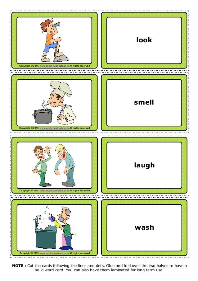 Action Verbs Vocabulary Games, Activities For Esl Teaching – VNUMS