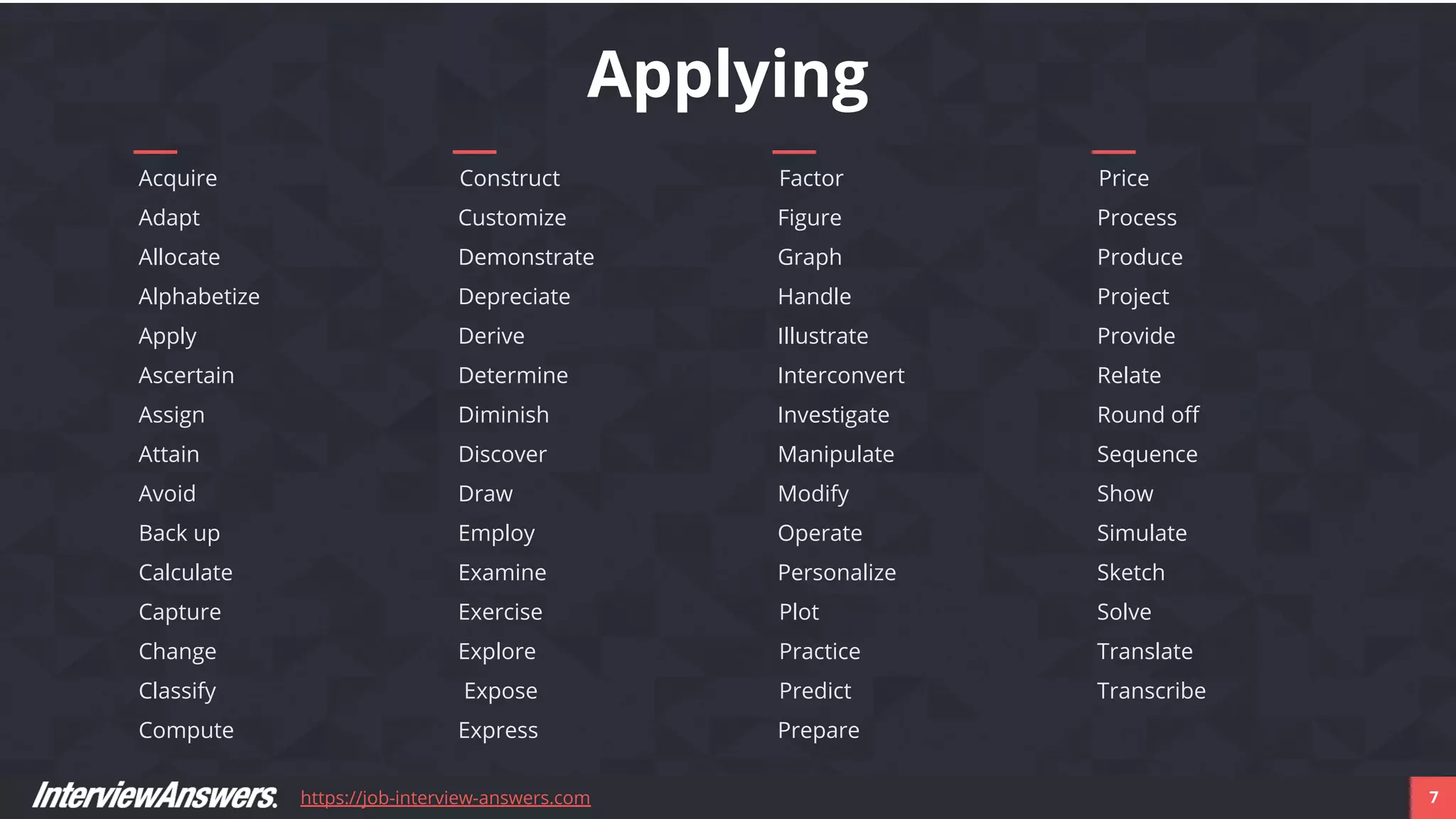 Action Verbs for Interviews | PDF
