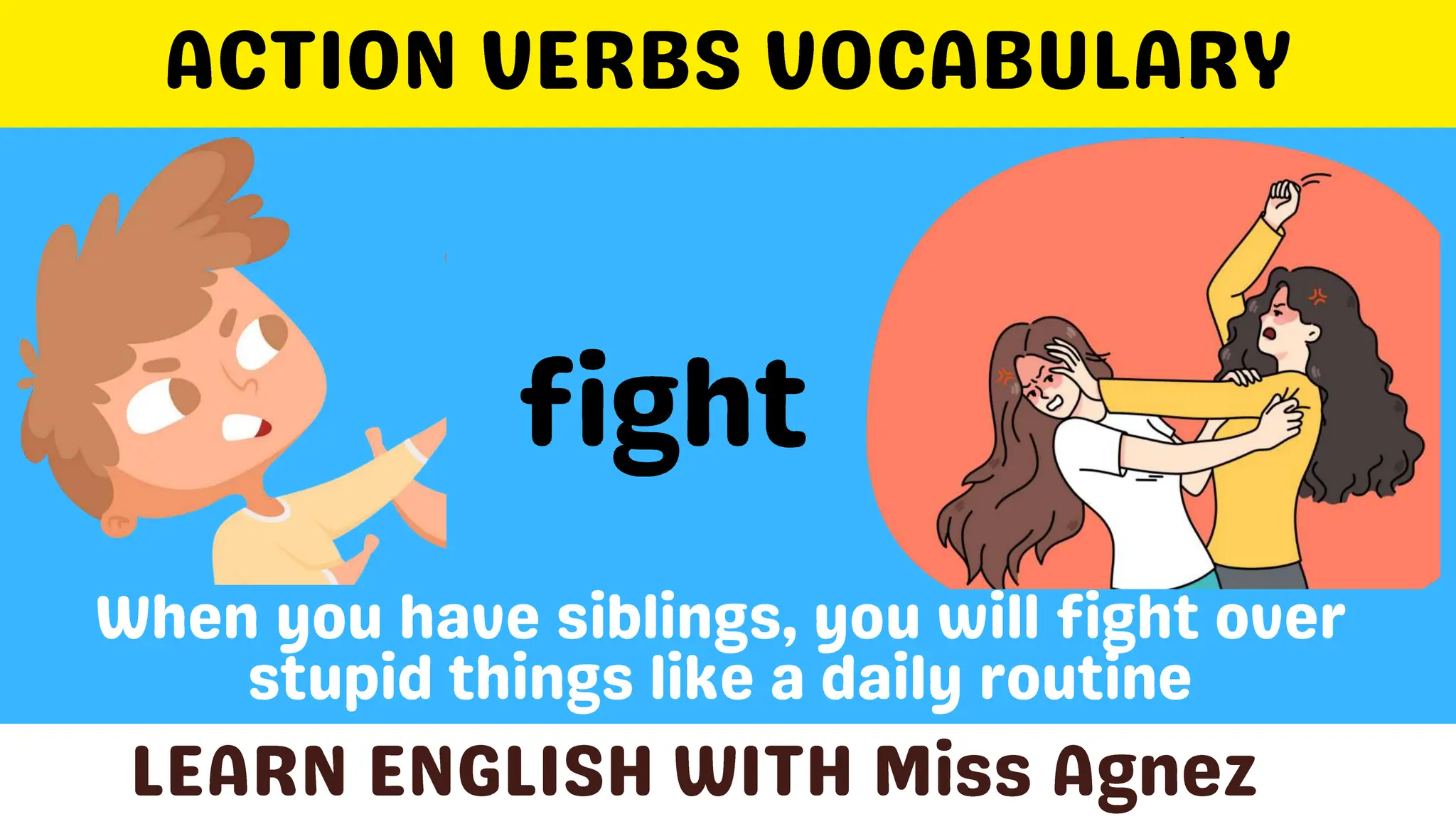 Learn Action Verbs / Body Movement Vocabulary with Pictures and ...