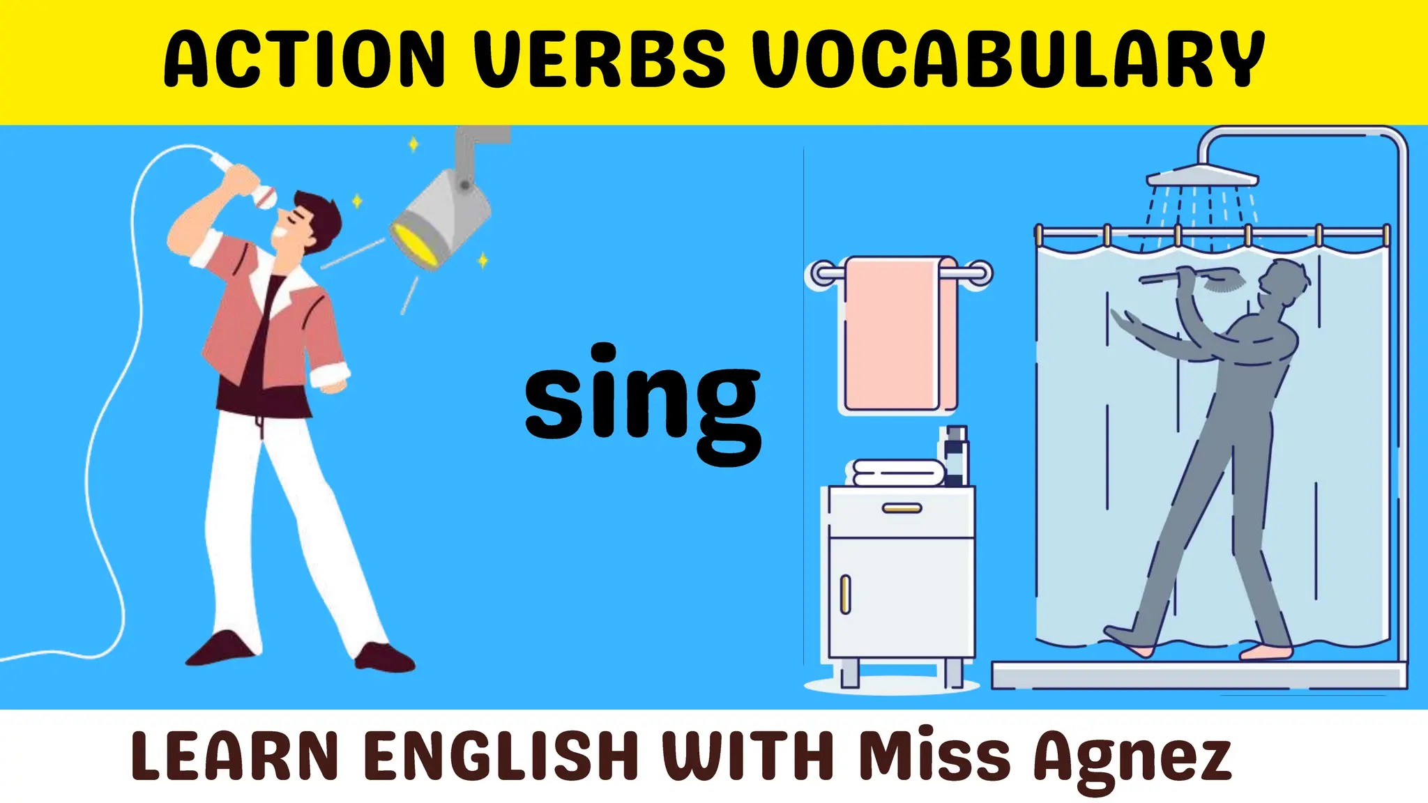 Learn Action Verbs / Body Movement Vocabulary with Pictures and ...