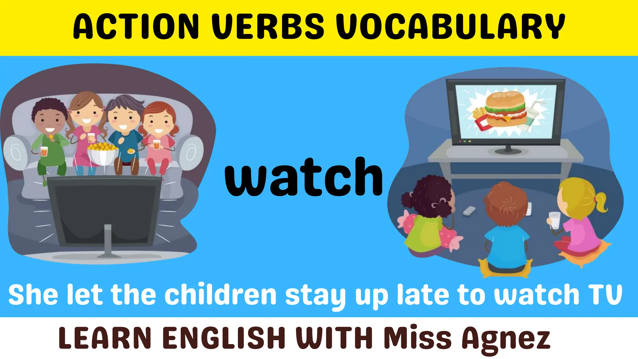 Learn Action Verbs / Body Movement Vocabulary with Pictures and ...