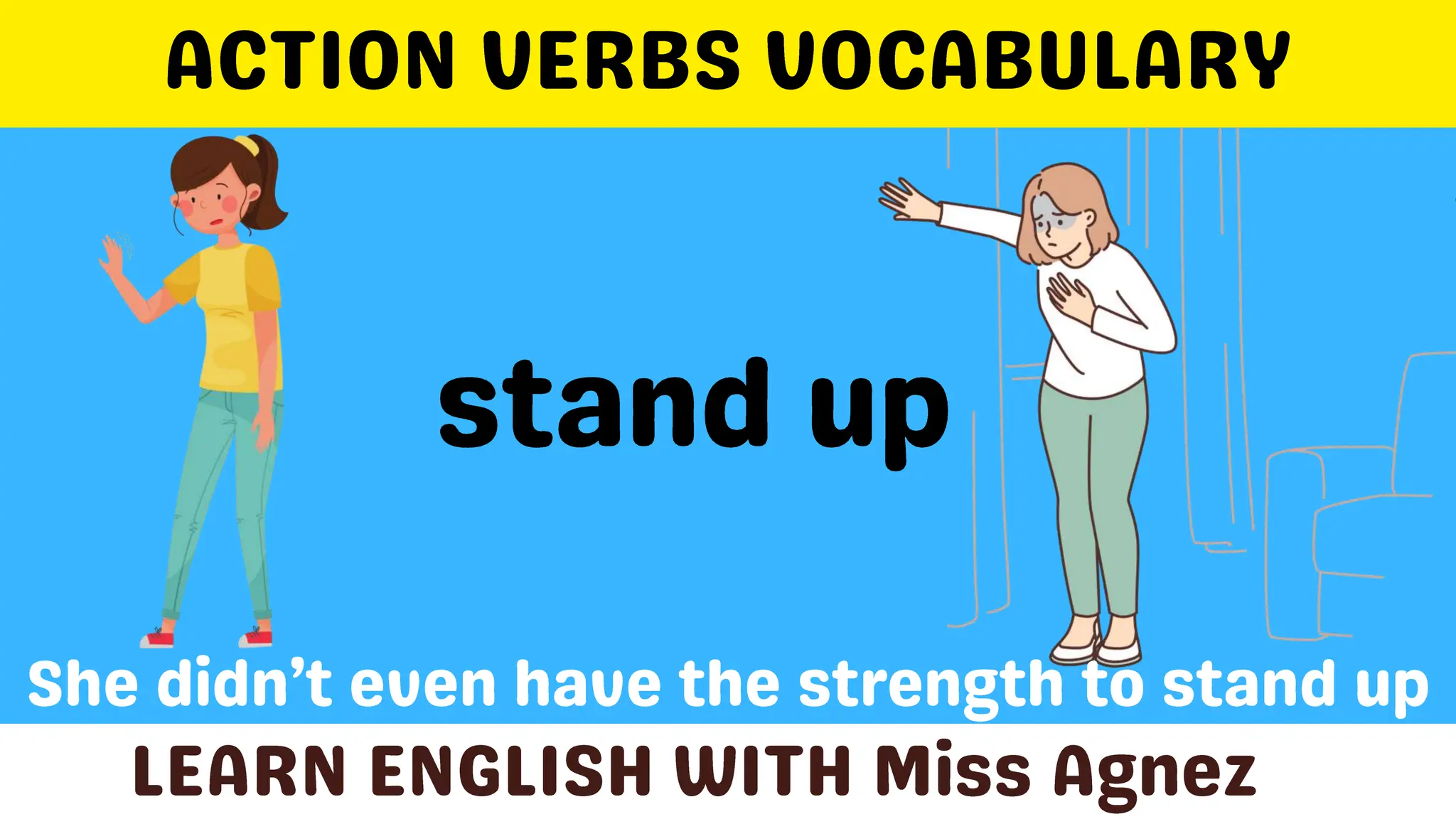 Learn Action Verbs / Body Movement Vocabulary with Pictures and ...