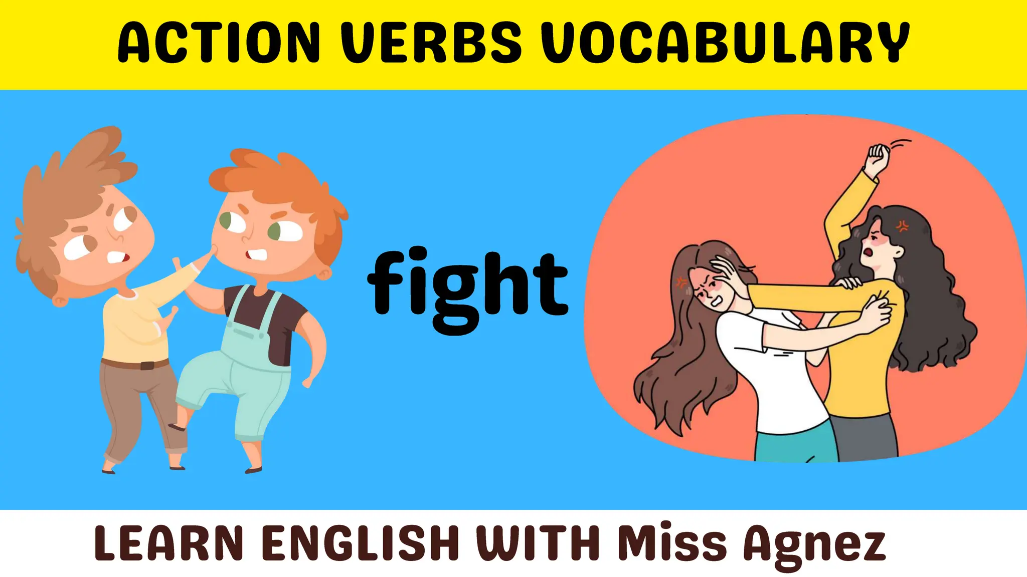 Learn Action Verbs / Body Movement Vocabulary with Pictures and ...