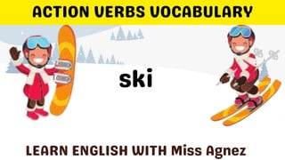 Learn Action Verbs / Body Movement Vocabulary with Pictures and ...