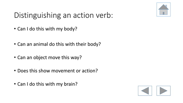 Action verbs PPT | PPTX