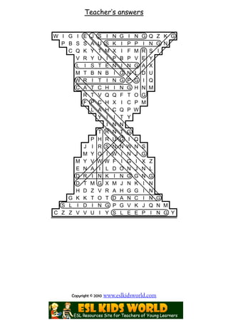 Action verbs wordsearch | PDF