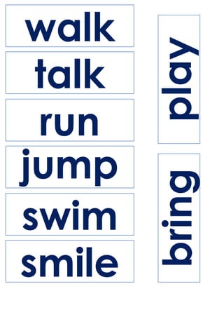 action word game.powerpoint for young kids | PPTX