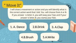 Action Words 2. for Grade 1 teaching aids | PPTX