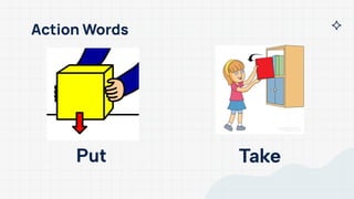 Action Words in English presentation with games | PDF