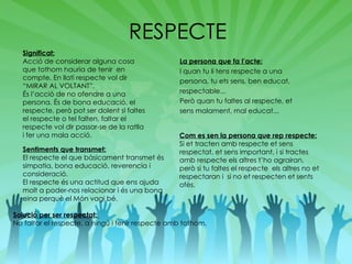 Actituds i valors 2 | PPT