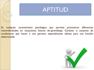 Actitud vs aptitud | PPT