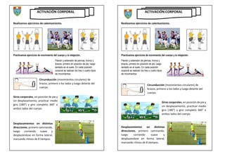 ACTIVACIÓN CORPORAL - ficha de educacion | PPT
