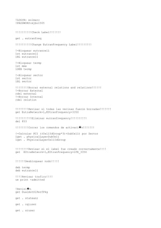 Activacion eNodeB LTE | TXT | Computing | Technology & Computing
