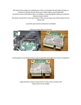 Activar el wifi sin boton | PDF