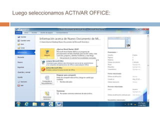 Activar microsoft office | PPTX