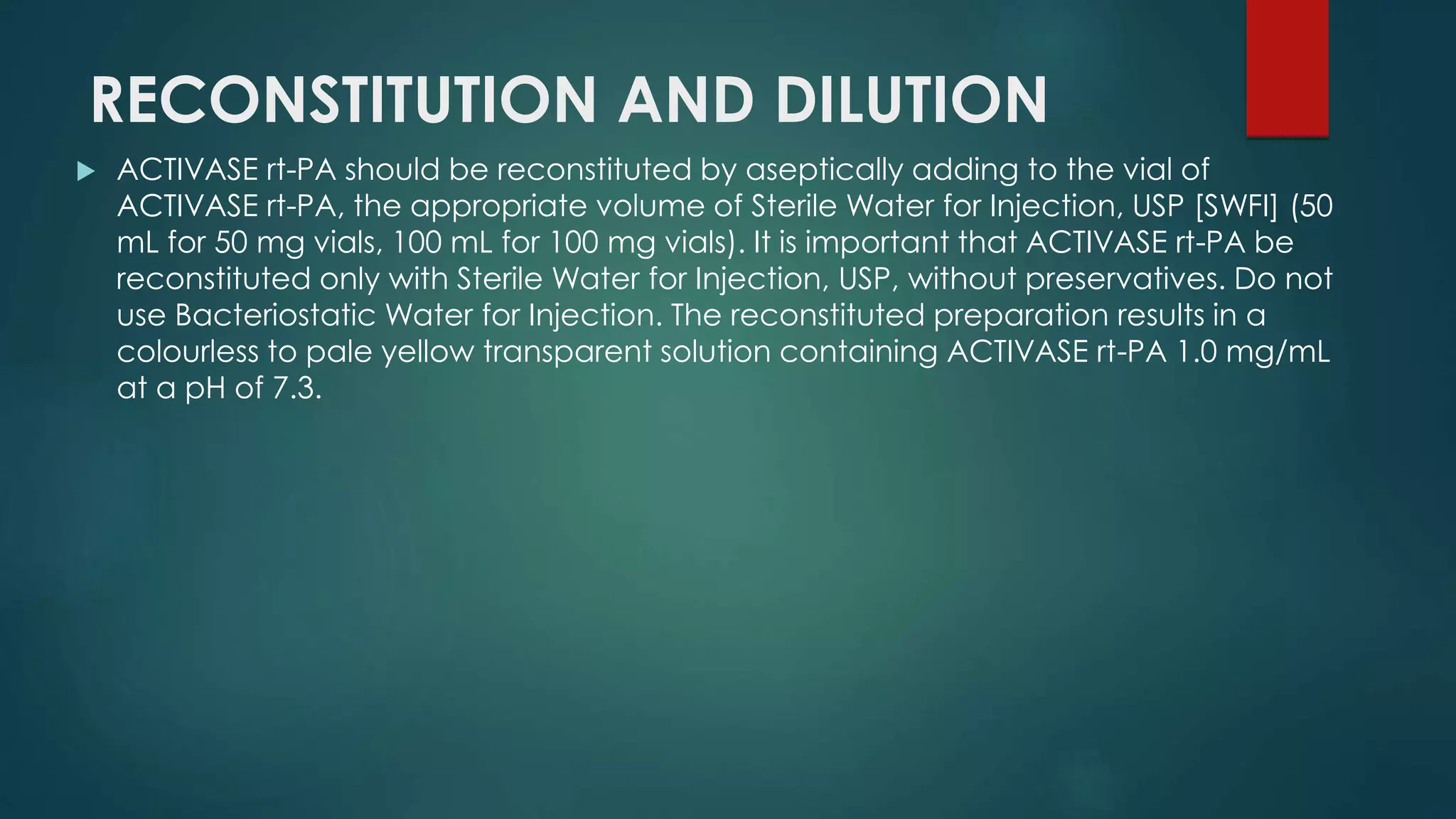 Activase product monograph | PPTX