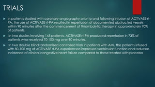 Activase product monograph | PPTX