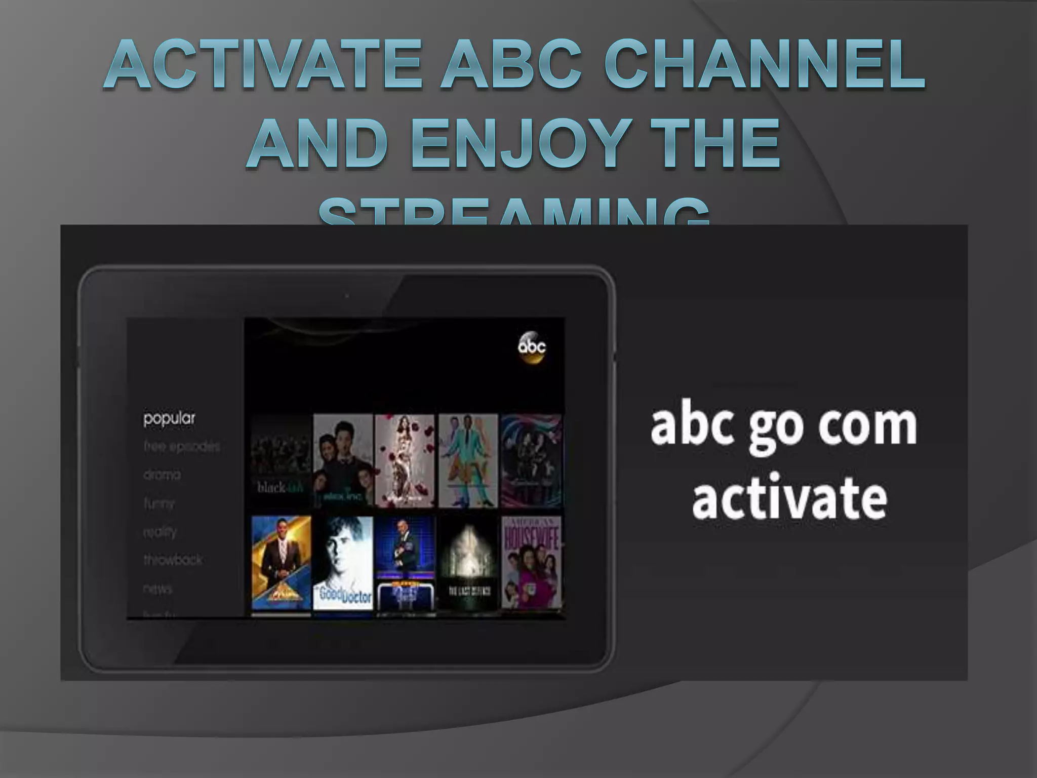 Activate abc Channel On Roku | PPTX