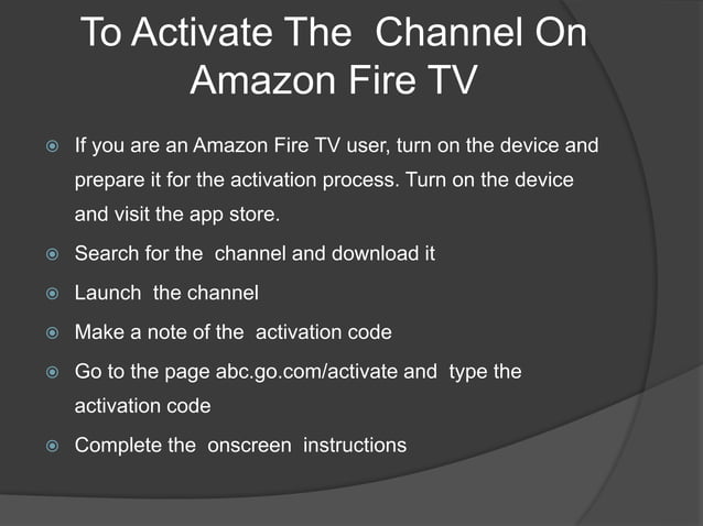 Activate abc Channel On Roku | PPT
