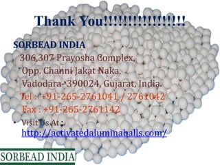 Buy Air Drying Desiccants - SORBEAD | PPTX