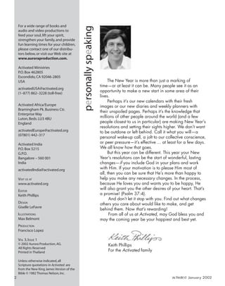 Activated Magazine: The New Year | PDF
