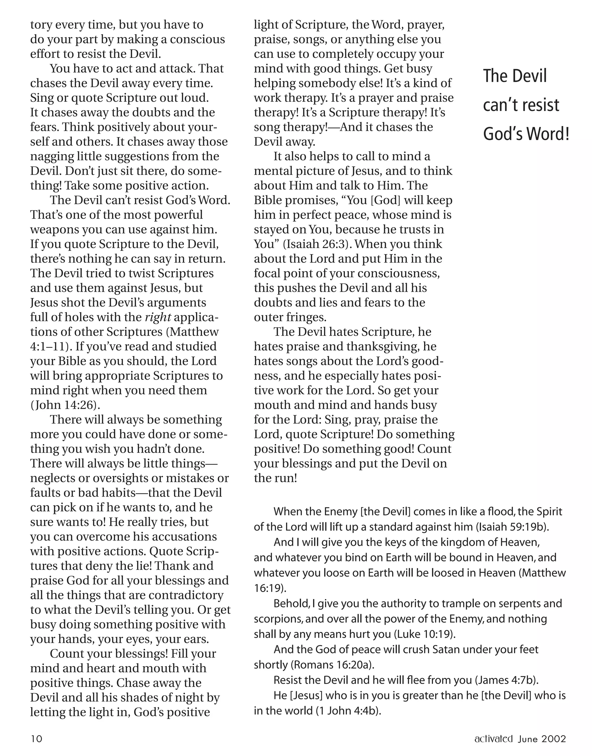 Activated Magazine: The Power of Praise | PDF