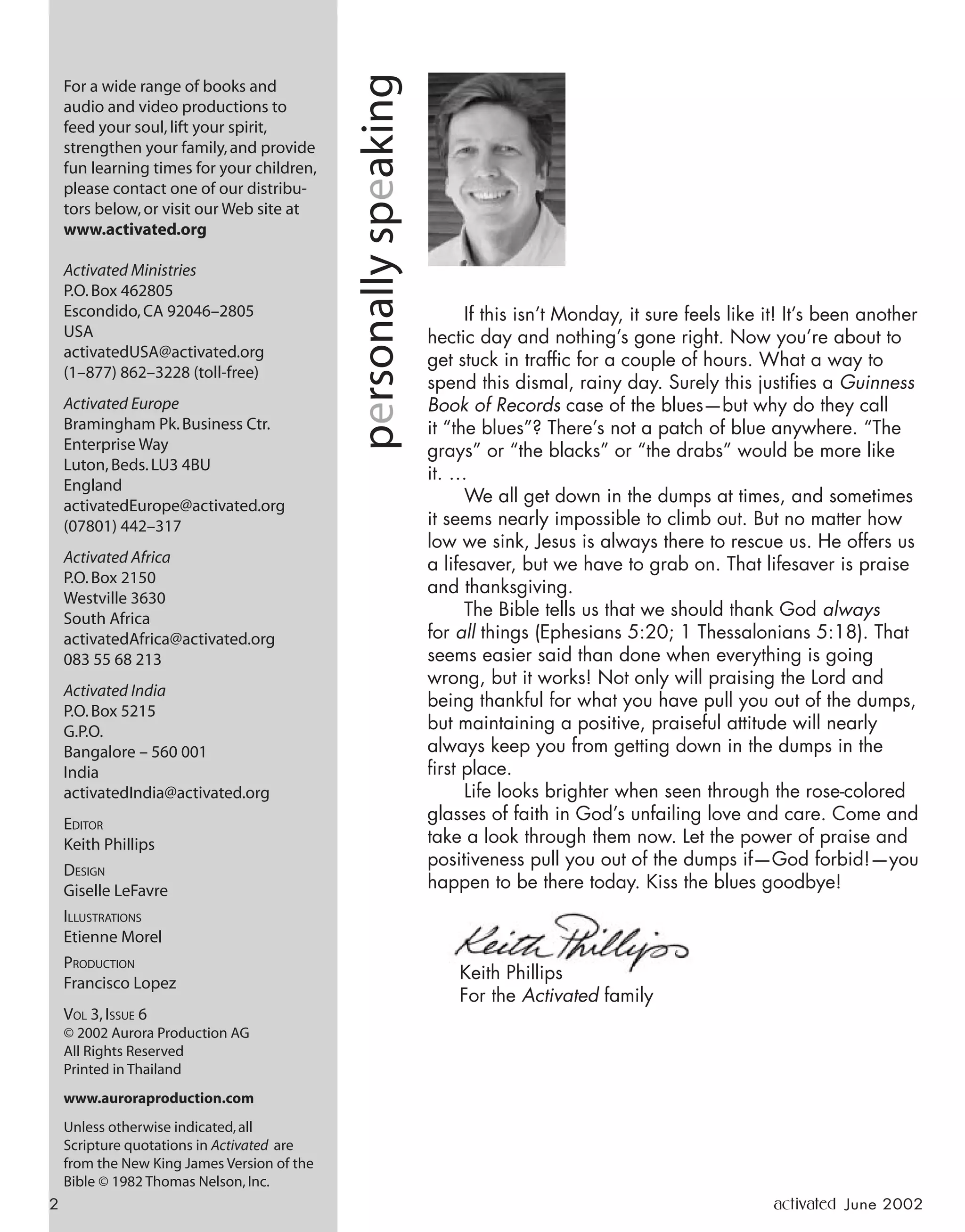 Activated Magazine: The Power of Praise | PDF