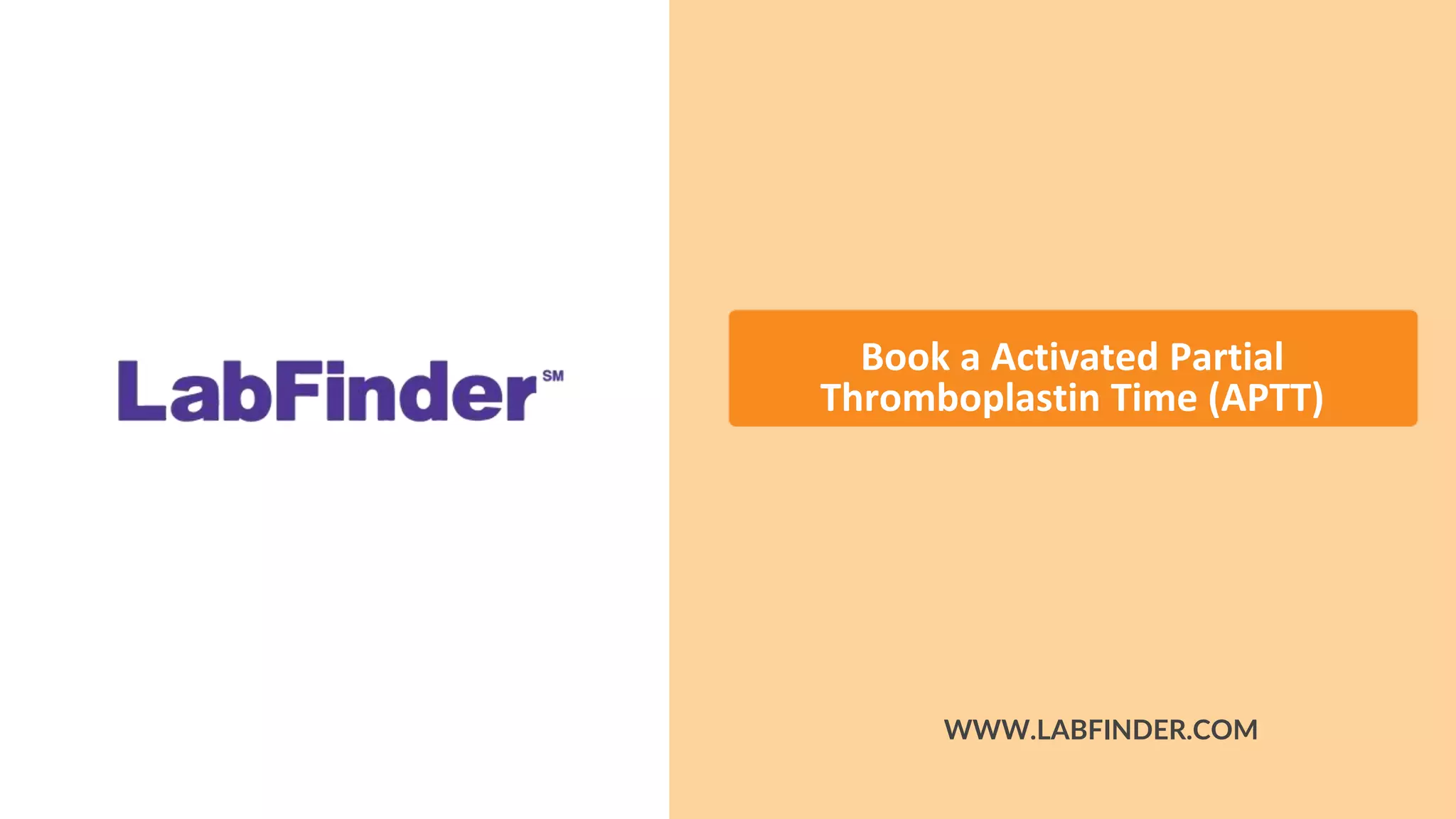 Activated Partial Thromboplastin Time(APTT) | PPTX