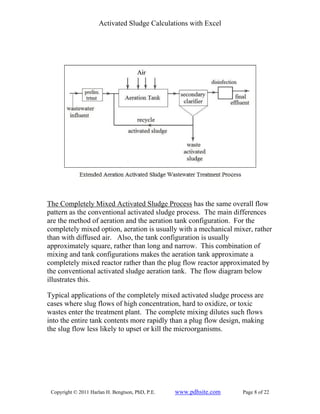Activated sludge calculations with excel course | PDF