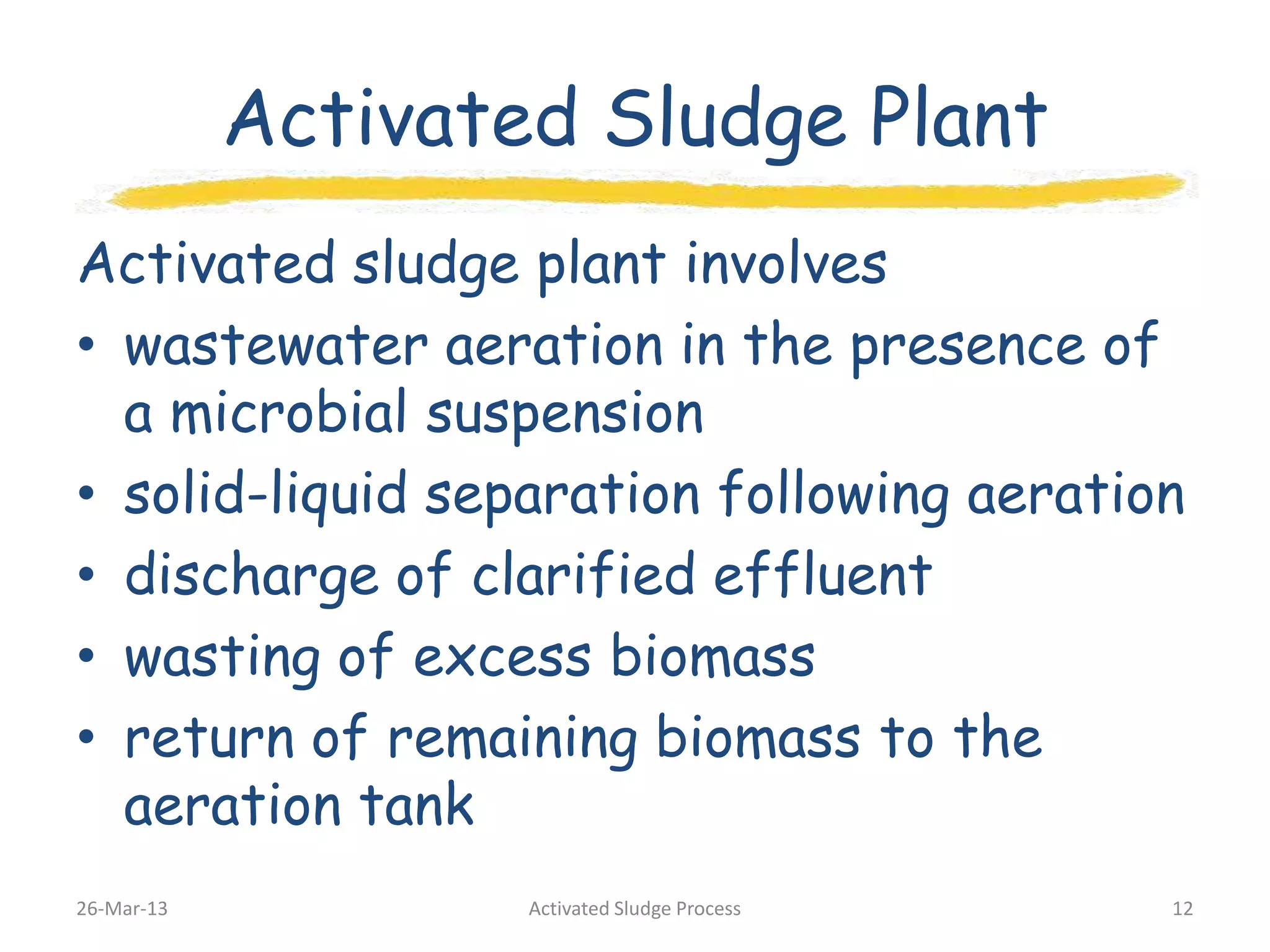 Activated Sludge Process | PPTX
