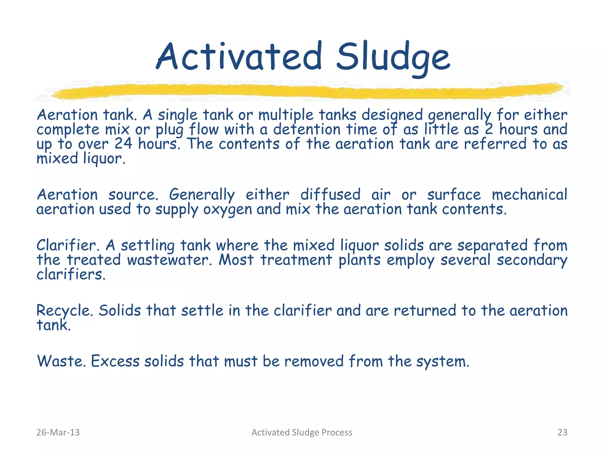 Activated Sludge Process | PPTX