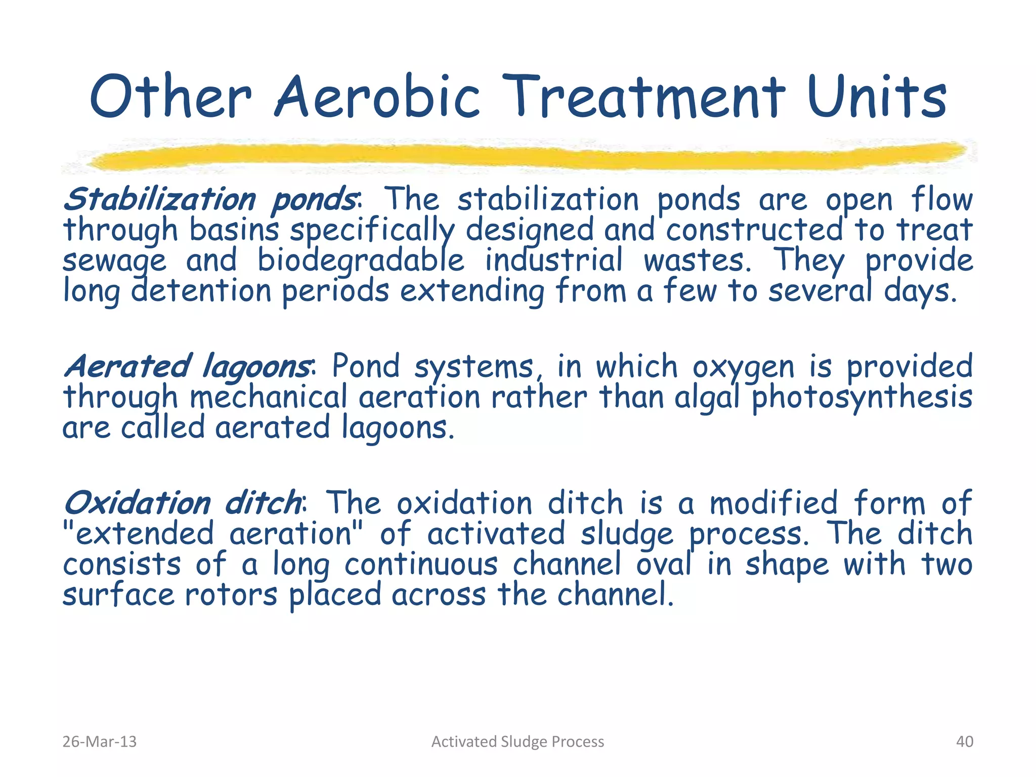 Activated Sludge Process | PPTX