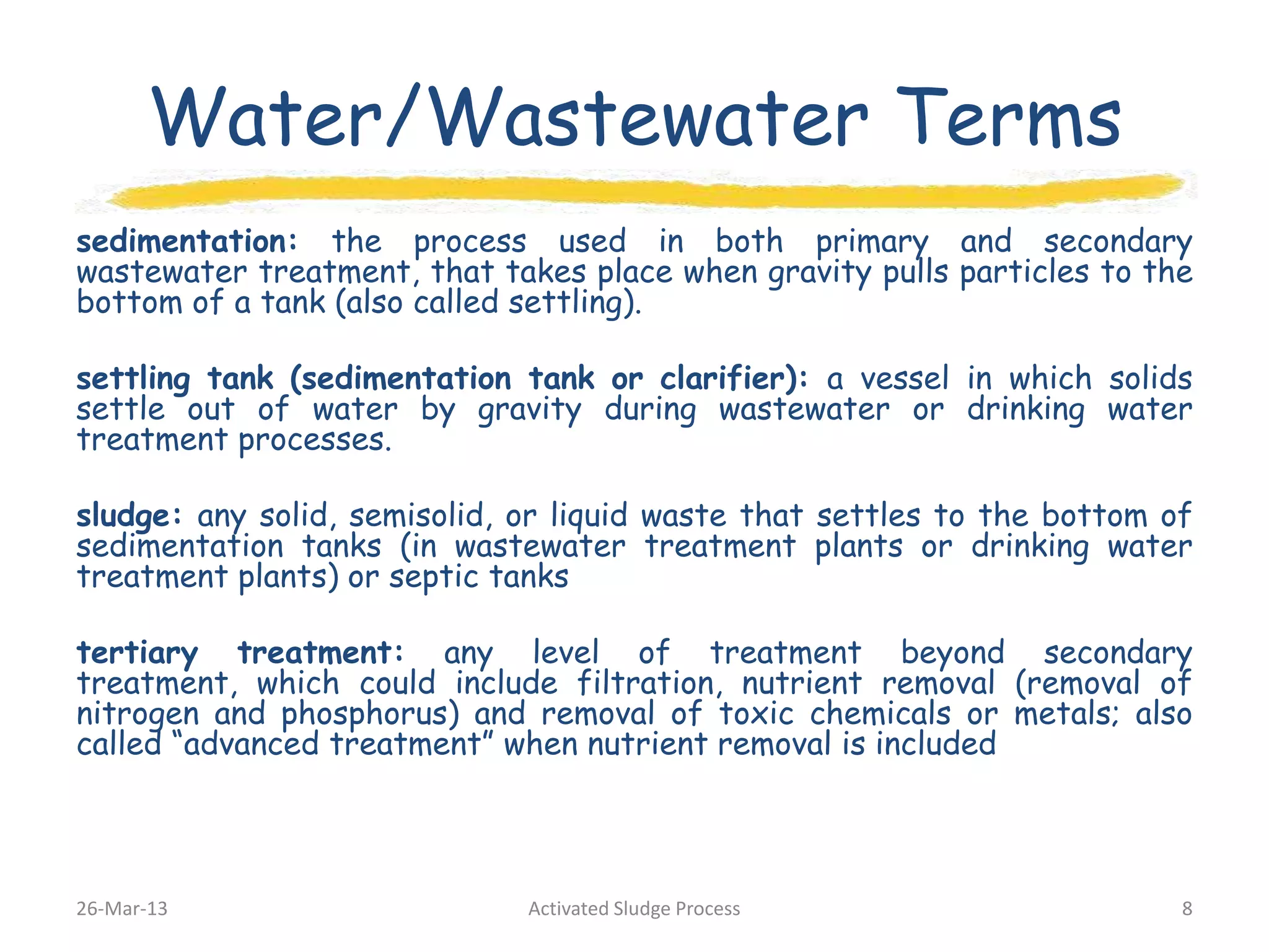 Activated Sludge Process | PPTX