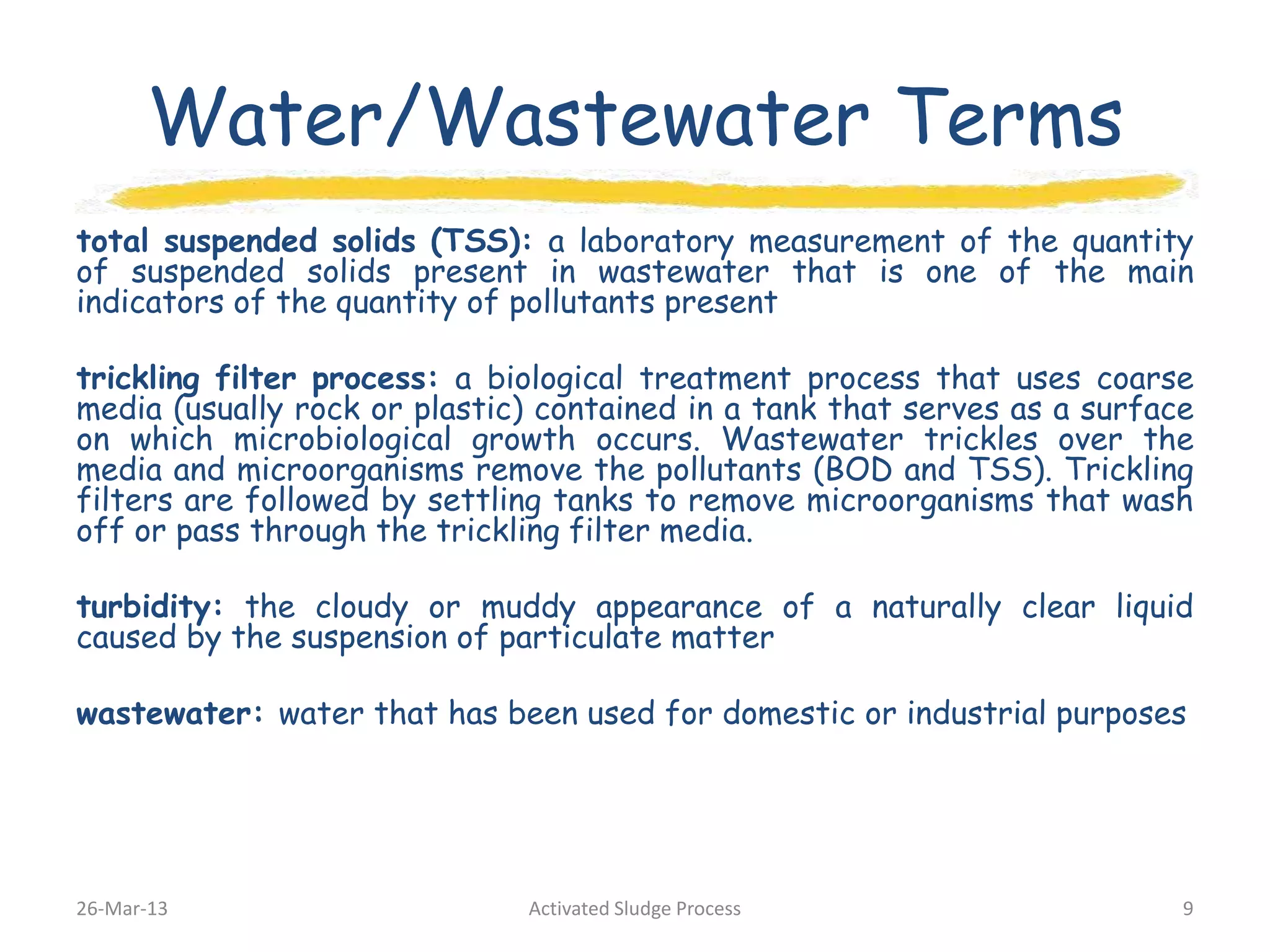 Activated Sludge Process | PPTX