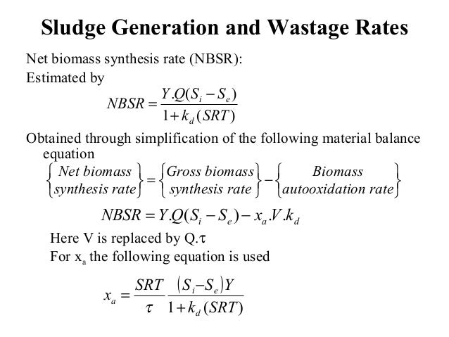 Activated sludge process