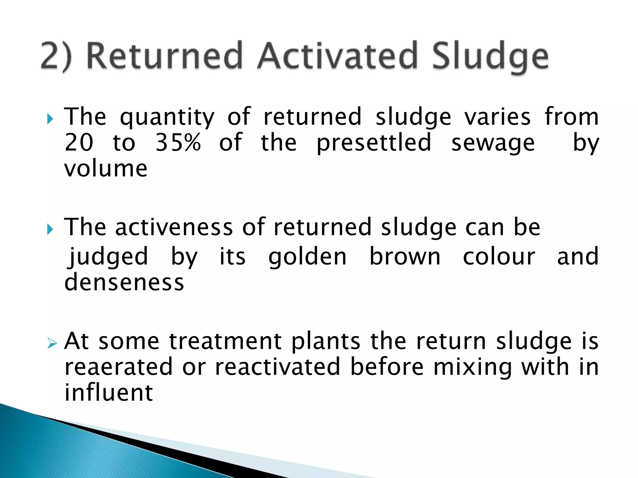 Biological Treatment of Wastewater by Activated Sludge Process | PPTX