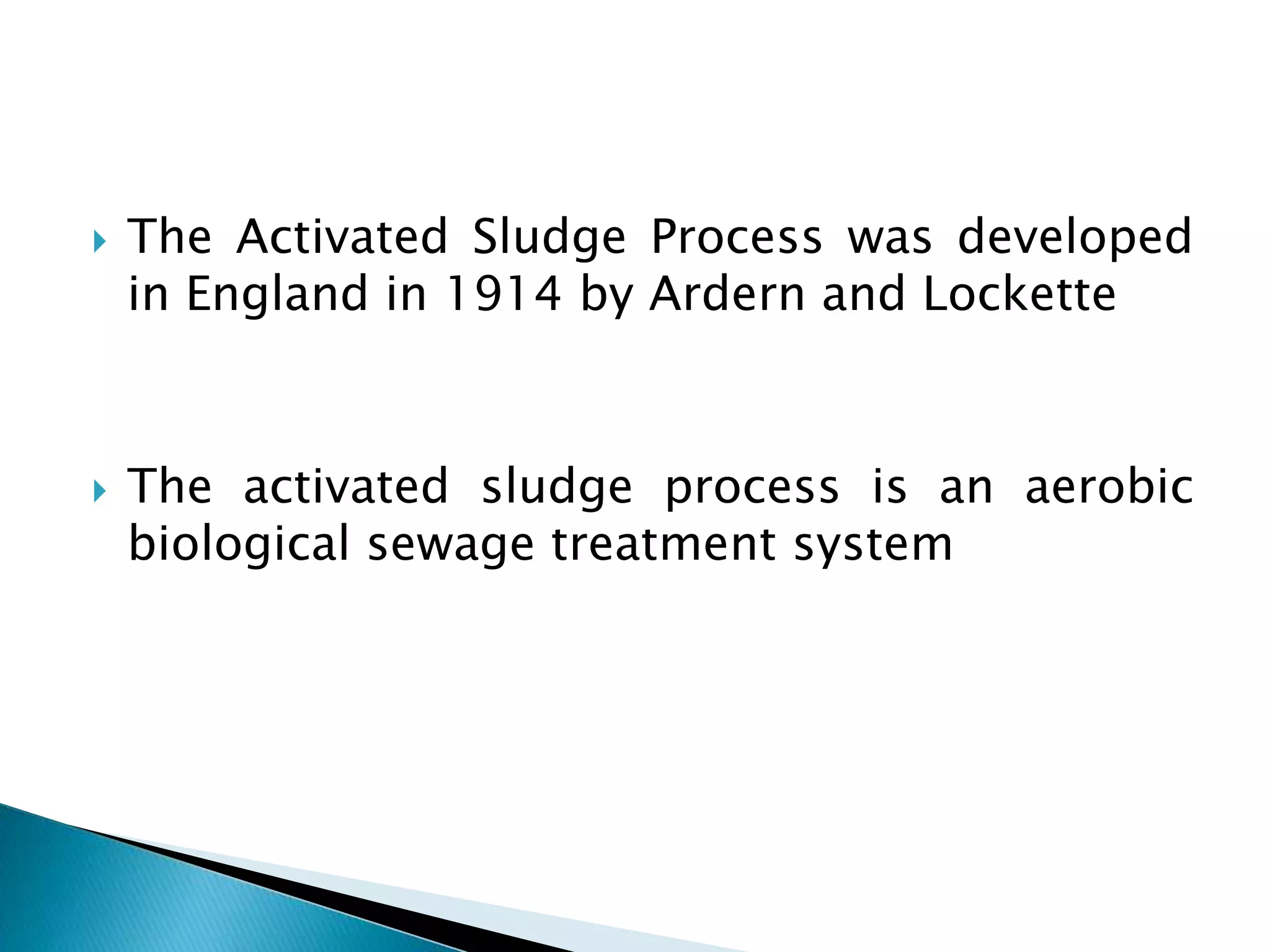 Biological Treatment of Wastewater by Activated Sludge Process | PPTX