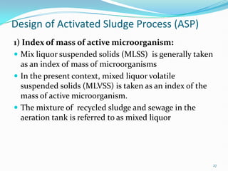 activated sludge process. sanitary engineering | PPT